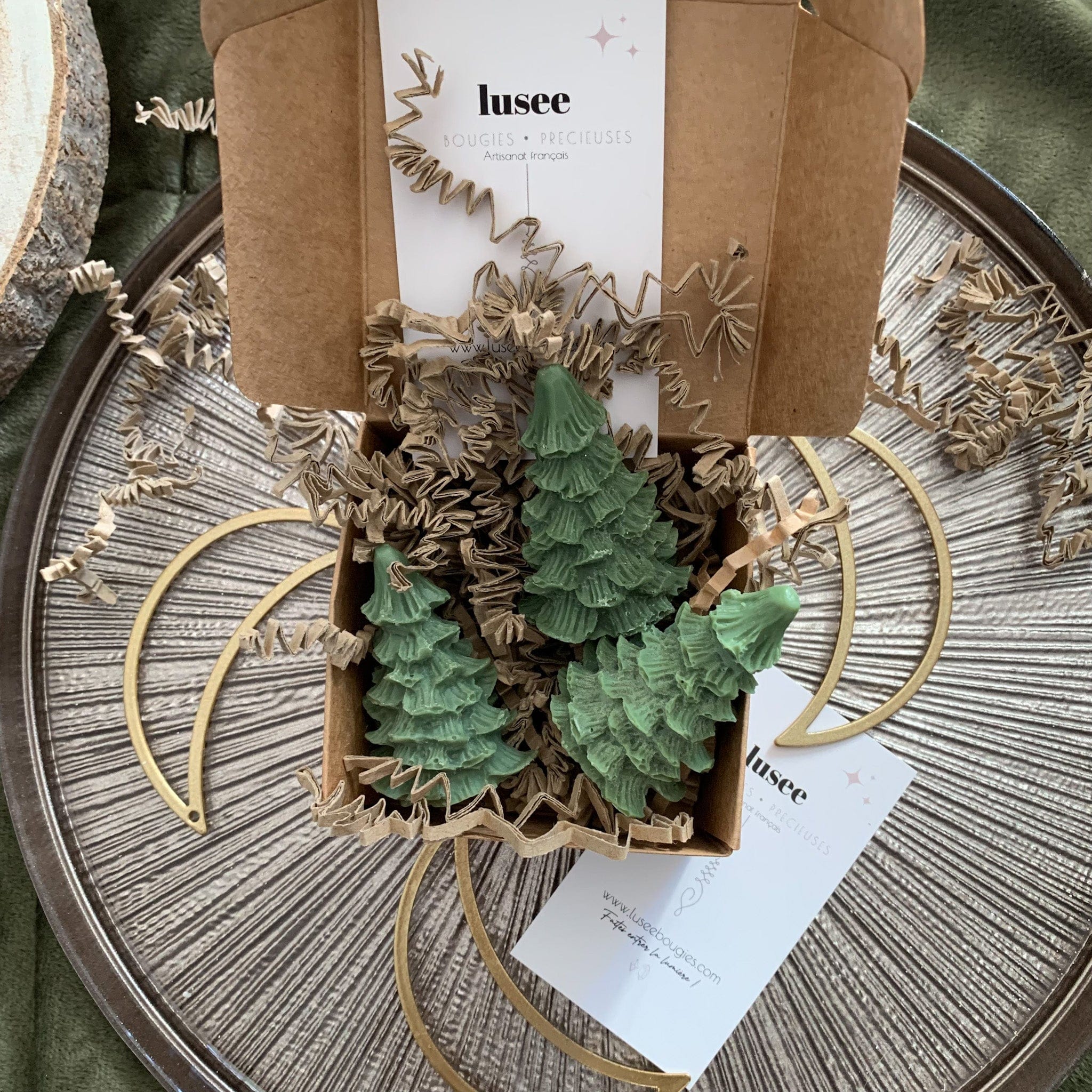 Lusee | Bougie de Noël Sapin Artisanale Française